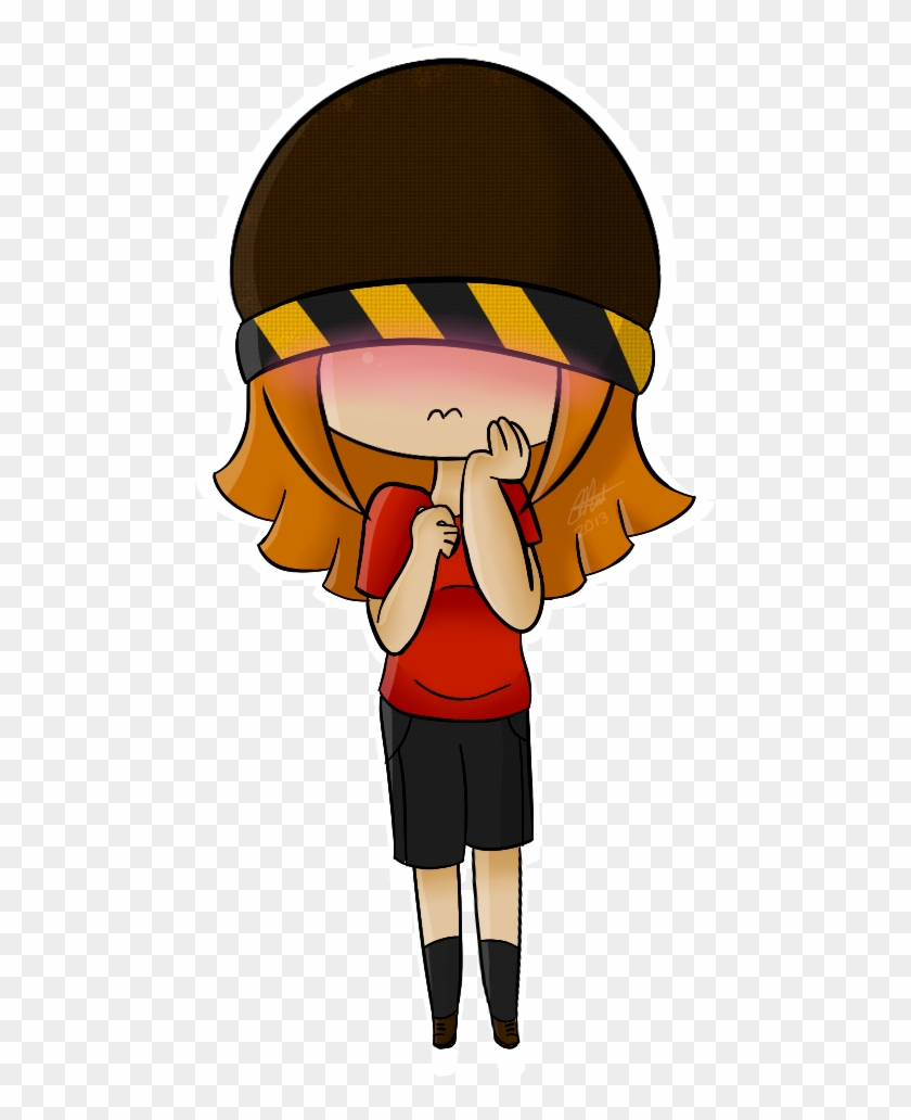 Chibi Girl [commission] By Sketchcee On Clipart Library - Shy Girl ...
